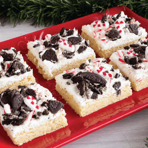 Peppermint Bark Cookies and Cream Bars - Drink-Milk.com